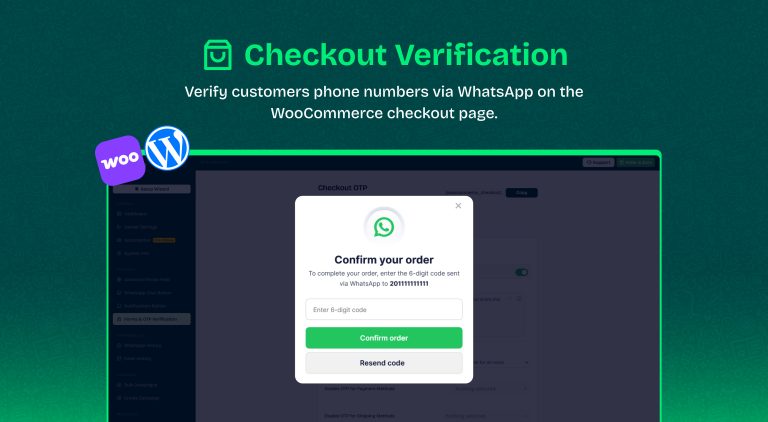 Checkout OTP setup - Wawp